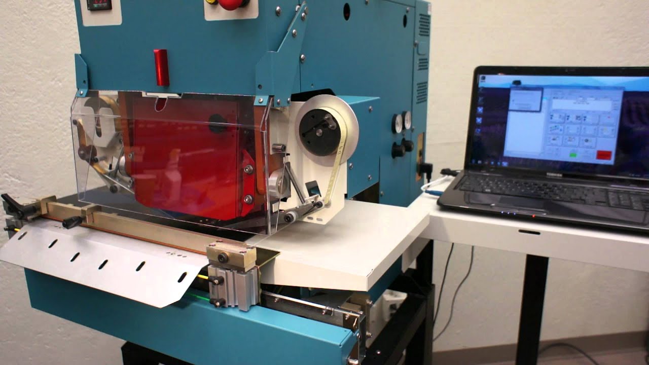 Flesher's Premere hot-foil lettering system - YouTube