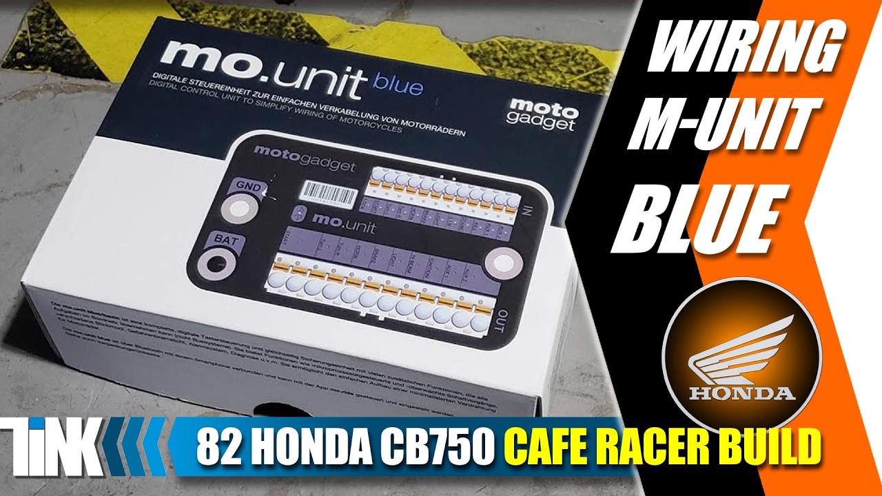 How to Install Motogadget M-Unit Blue on a Honda CB750 | Initial Wiring ...