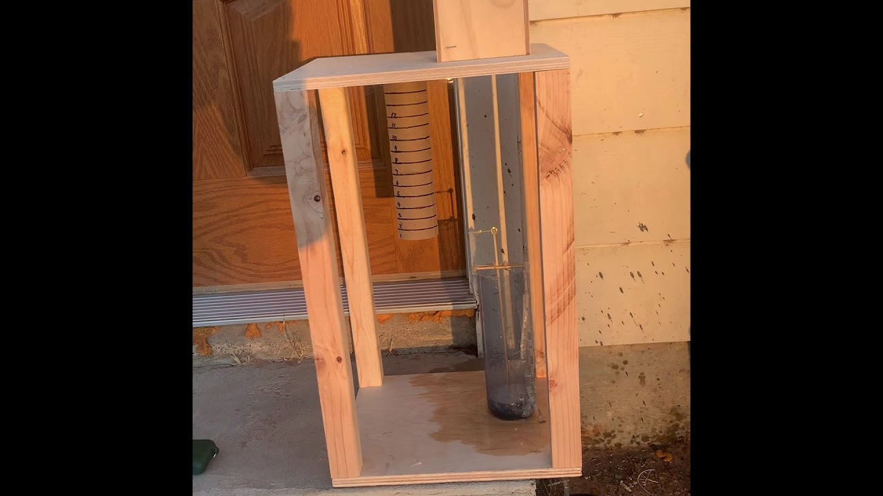 Hydraulic clock! - YouTube