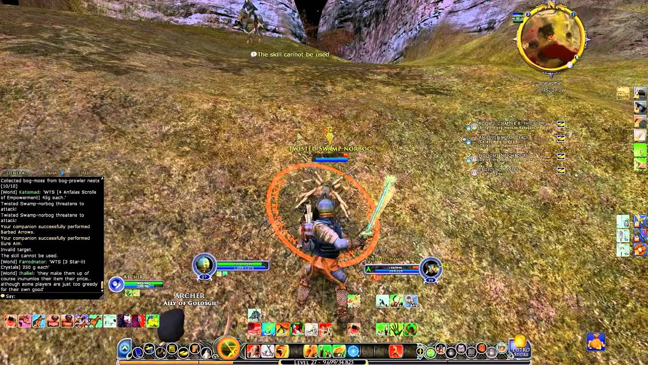 Lotro lvl 27 Captain gameplay (Sound issues with commentary) - YouTube