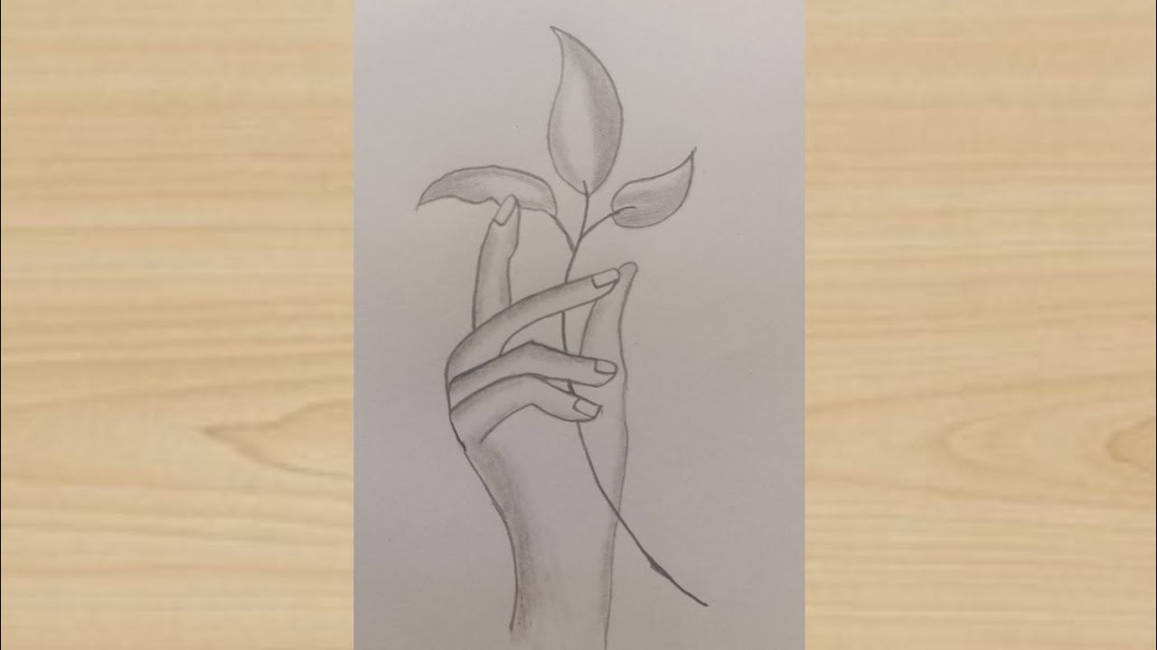 How to draw simple hand। easy drawing with pencil step by step. - YouTube