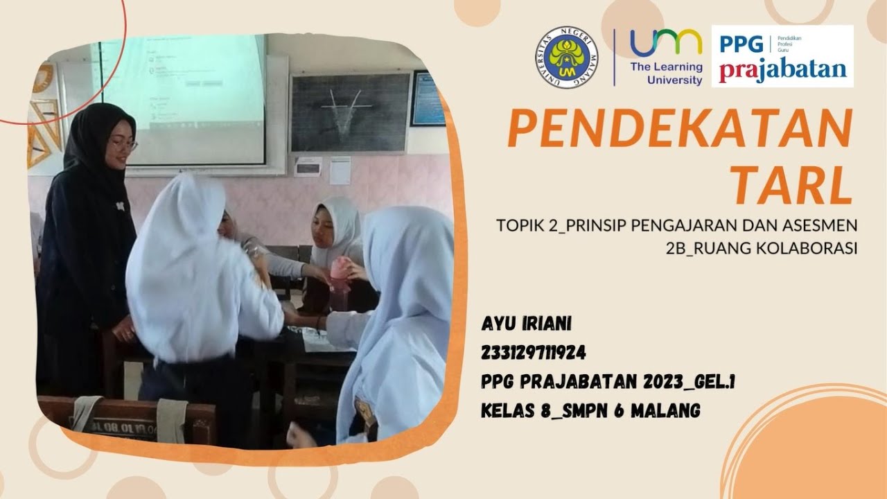 PENDEKATAN TaRL (Teaching at The Right Level) di SMPN 6 Malang Kelas 8 ...