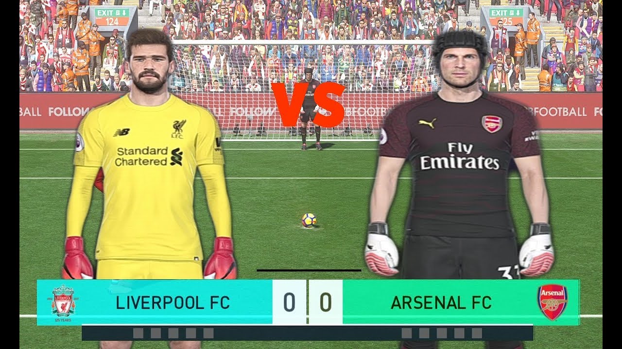 Alison VS Cech - Liverpool vs Arsenal - Penalty Shootout | Gameplay PC ...