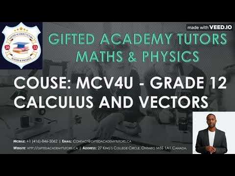 Mastering MCV4U Lesson 01 | Calculus and Vectors | Prerequisite Rate of ...