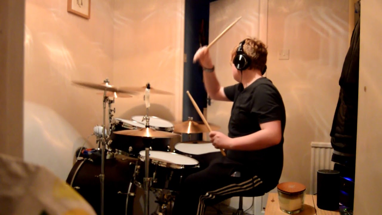 Hit That - The Offspring, FIRST COVER ON ACOUSTIC DRUMS - YouTube