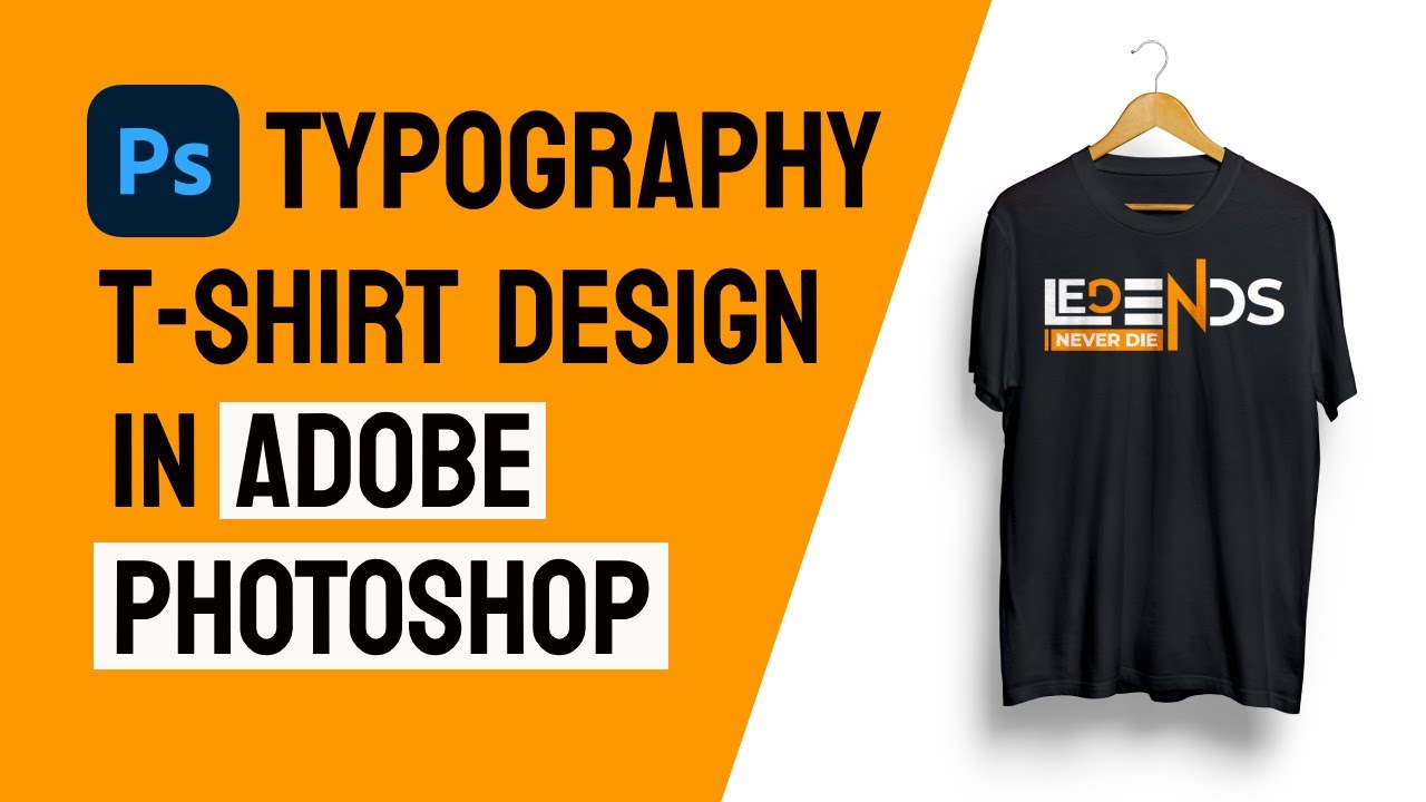 How To Design Typography T-Shirt in Photoshop | Tshirt Design & Mockup ...