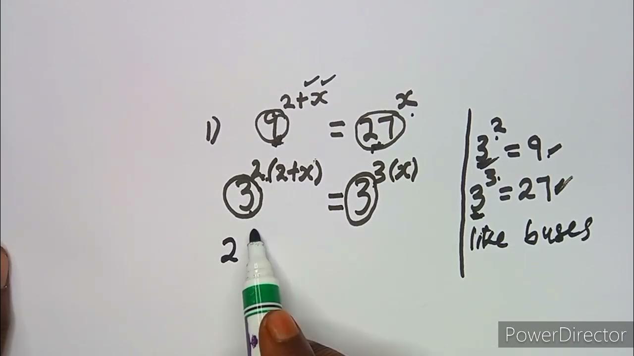 Mathematics N2 Exponents and Logarithms Lesson 2 | Class 2 | Solving ...