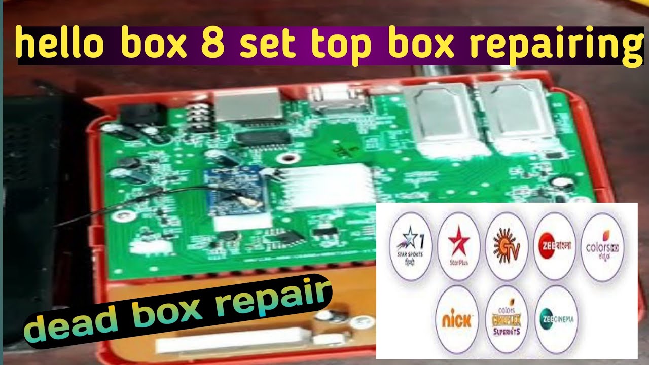 hello box 8 set top box dead box repairing new software 2024 - YouTube