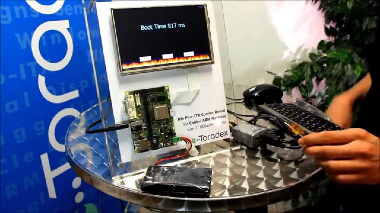 Toradex - Colibri T20 Instant Boot Demo - YouTube