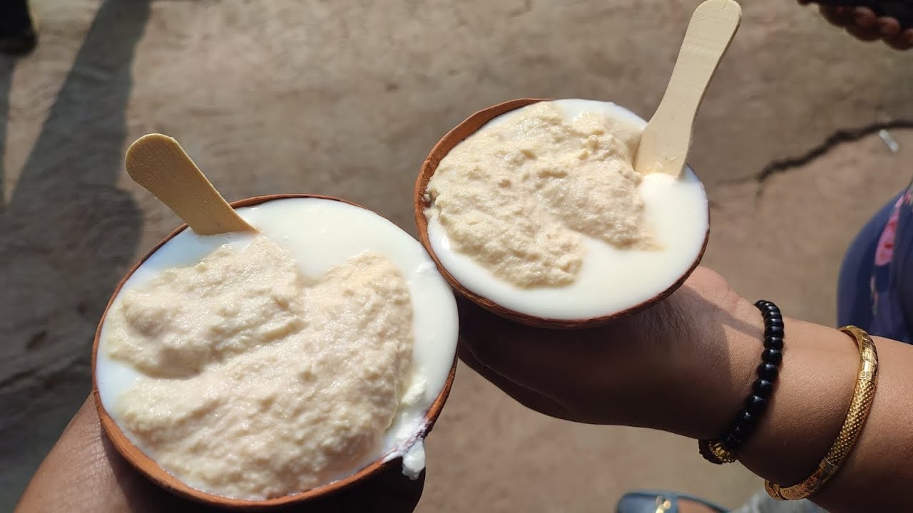 Enjoying Ramnagar famous Rabri lassi in Varanasi... - YouTube