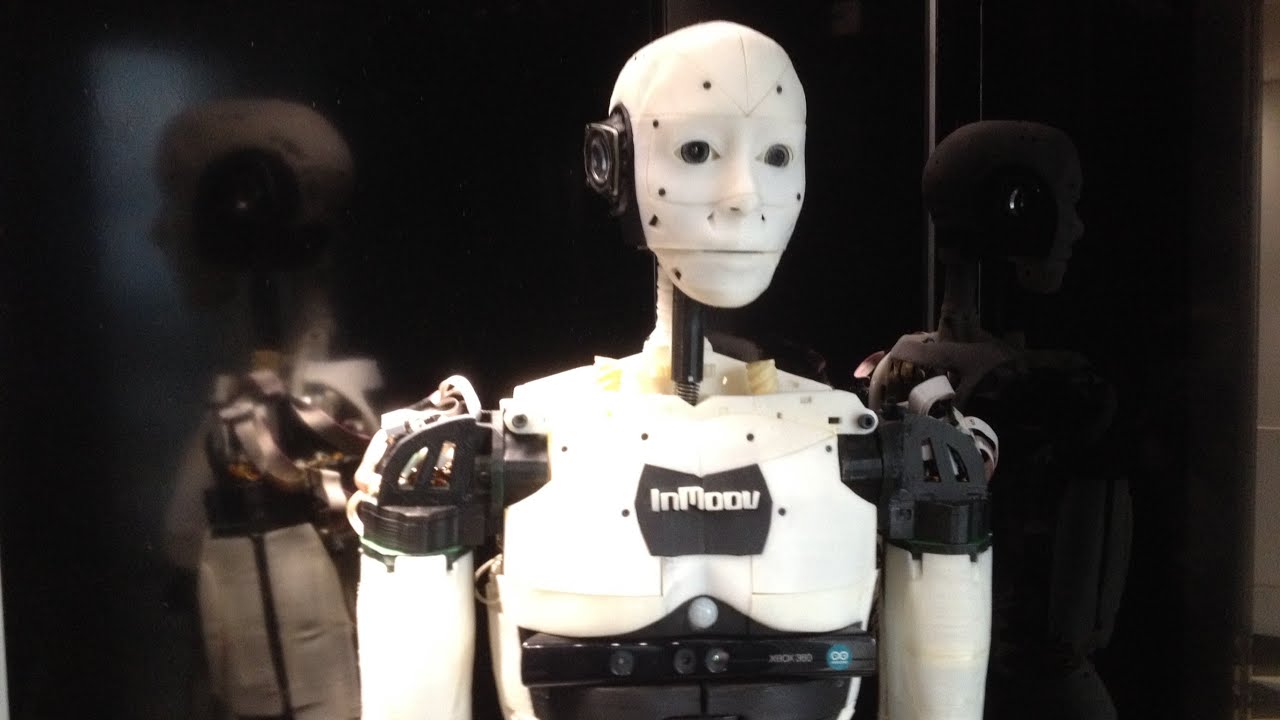 InMoov shows his back. 3D print robotic - YouTube