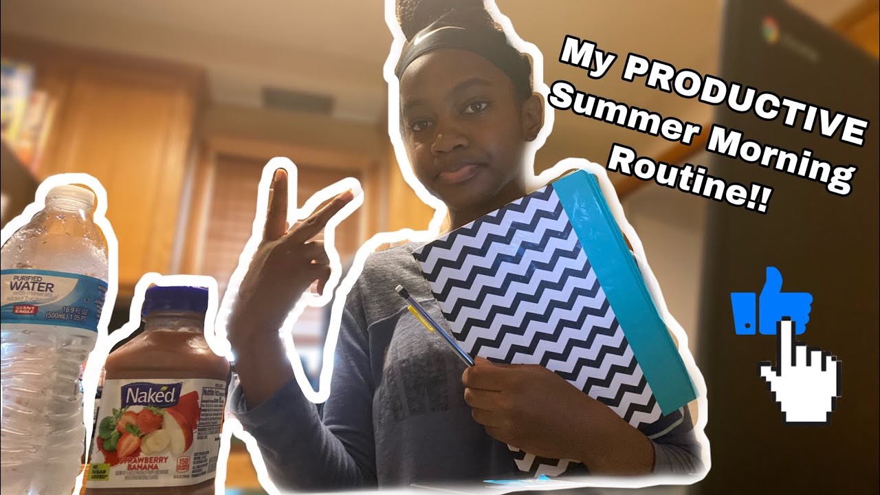 MY PRODUCTIVE SUMMER MORNING ROUTINE! - YouTube