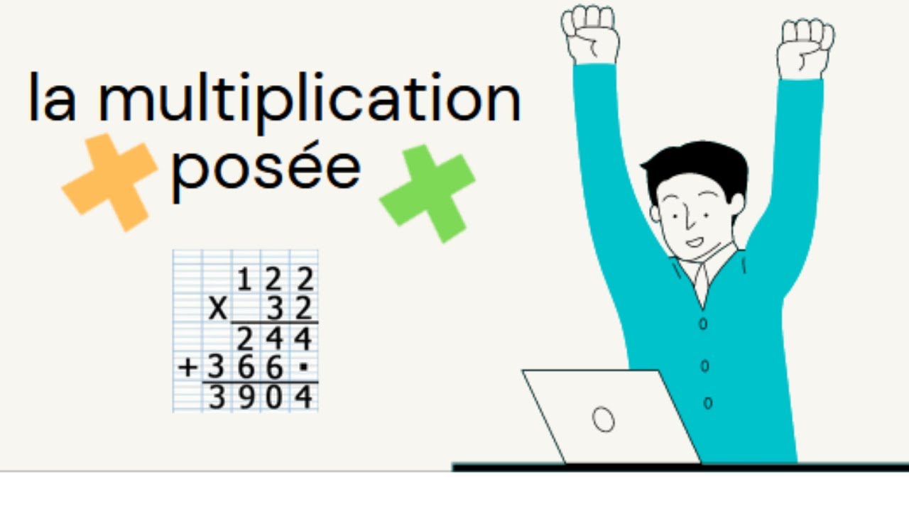la multiplication en colonne / la multiplication posée - YouTube