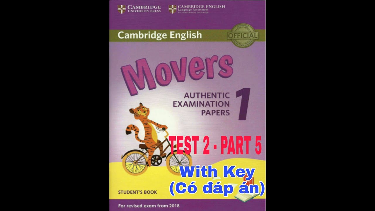 MOVERS 1 (2018) Listening TEST 2 - PART 5 with Key (CÓ ĐÁP ÁN) - YouTube