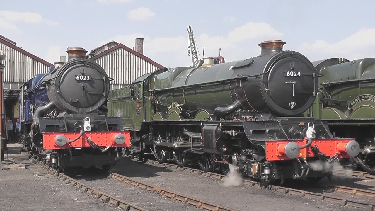6023 & 6024 together at last at Didcot Railway Centre - 23/04/11 - YouTube