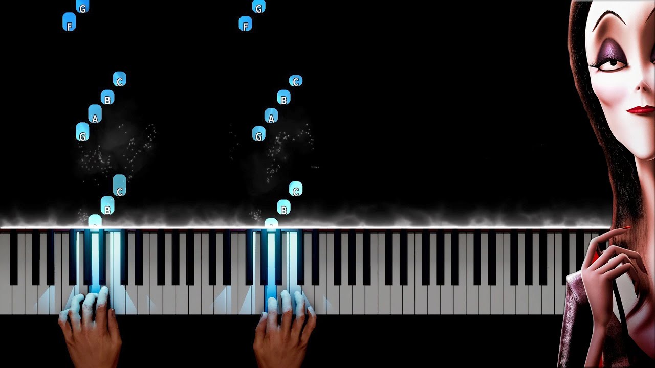 The Addams Family Theme Piano Tutorial - YouTube