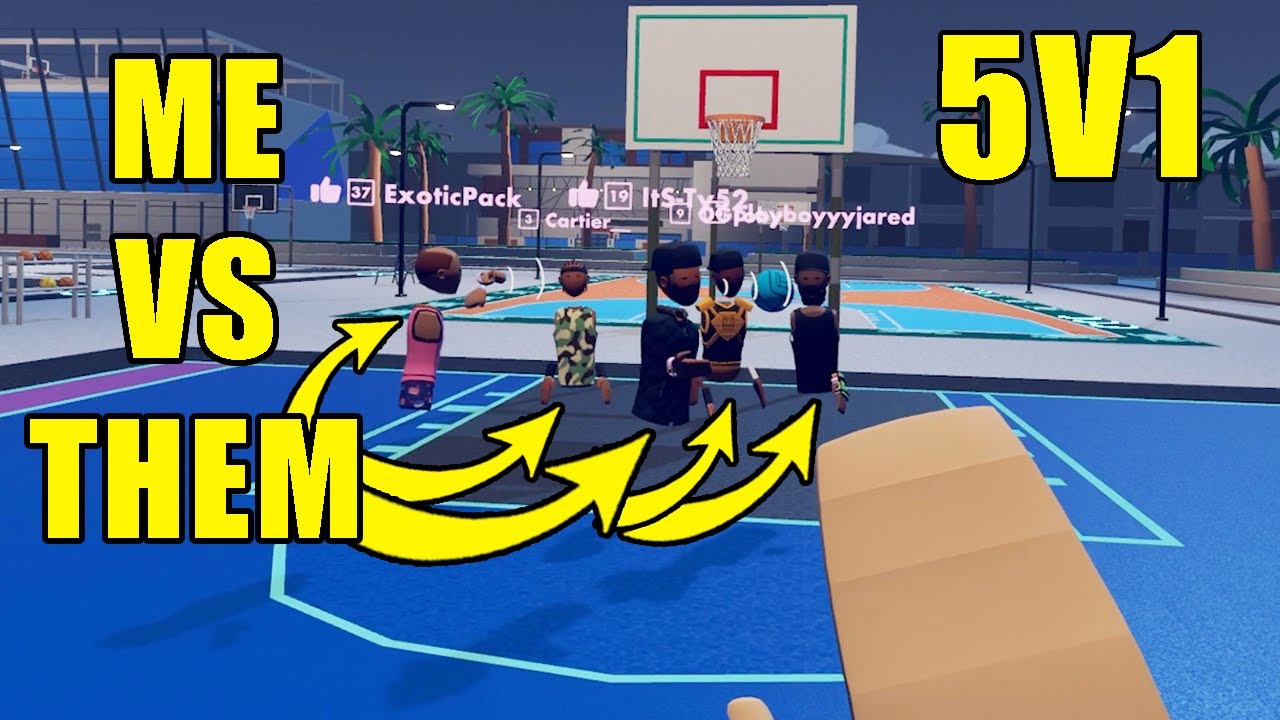 CAN I CLUTCH A 5V1? | Rec Room VR Basketball Gameplay - YouTube