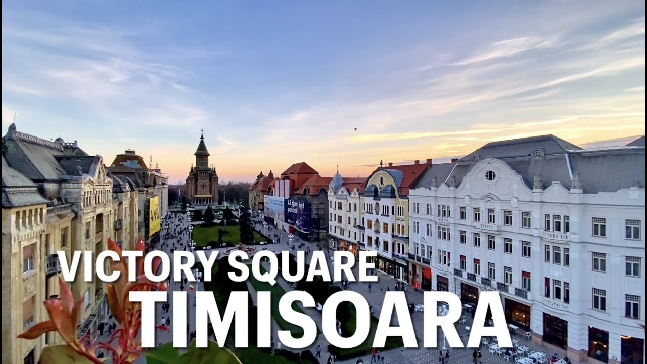 Timișoara, Victory Square, European Capital of Culture 2023 - YouTube