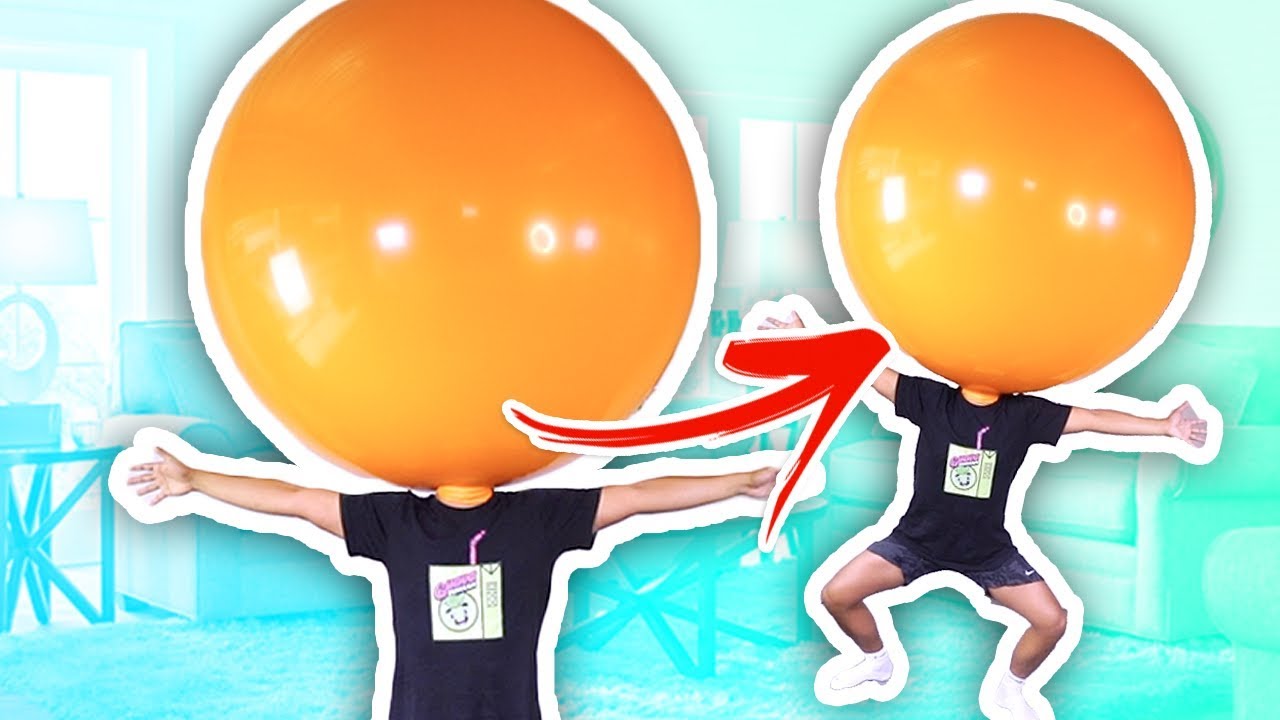 SUPER GIANT BALLOON CHALLENGE! (Stuck Inside!) - YouTube