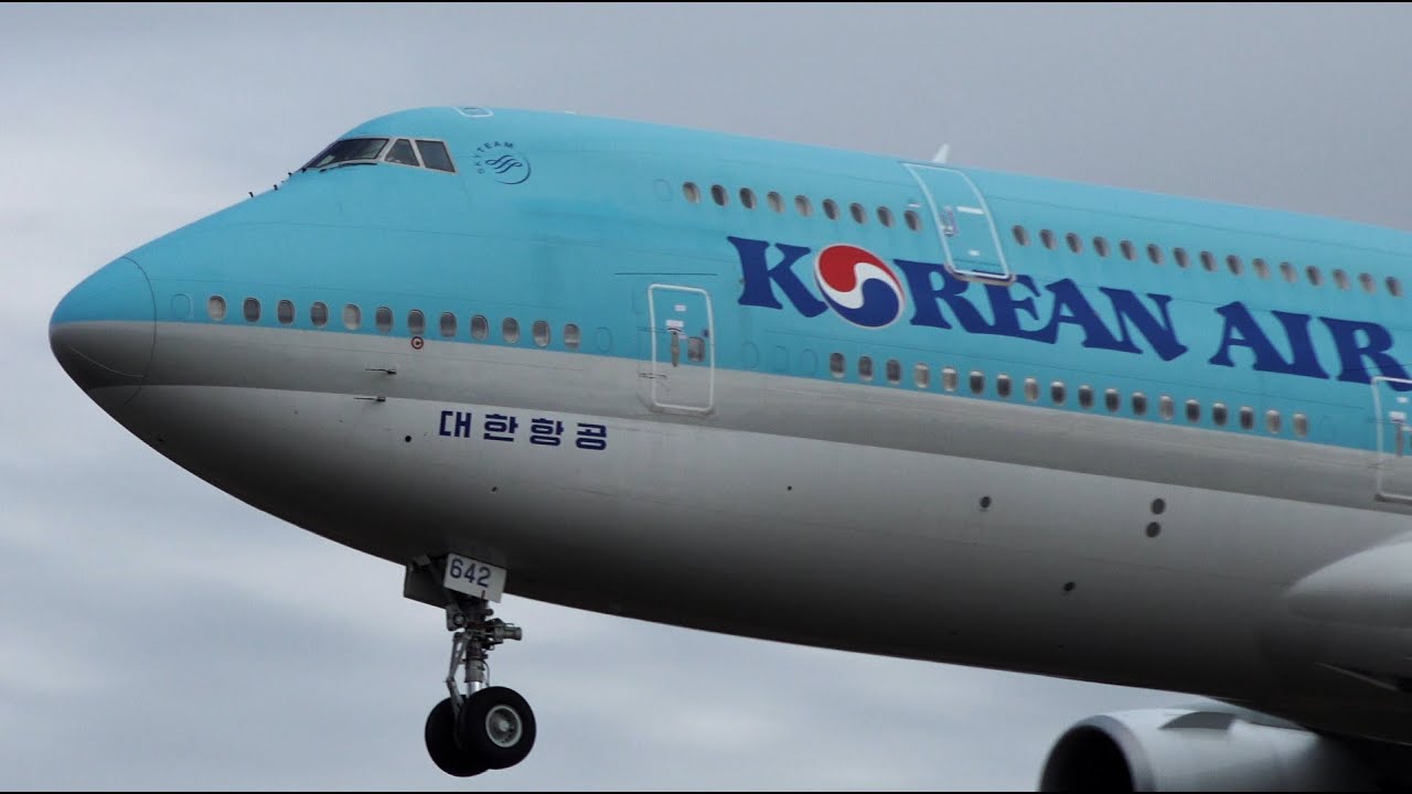 Korean Air Boeing 747-8 HL7642 Landing and Takeoff | Narita | NRT/RJAA ...
