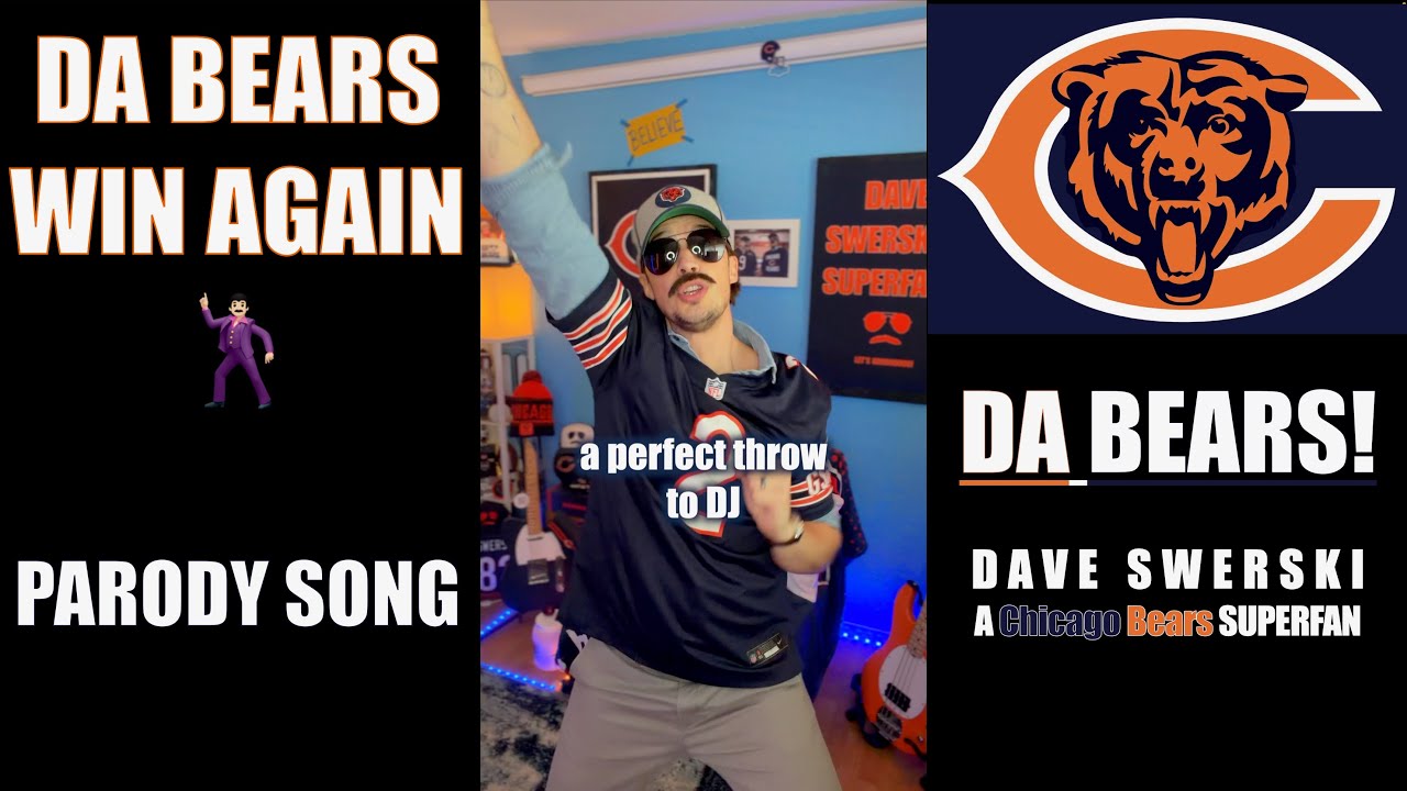 Da Bears Win Again 🕺🏻 a Chicago Bears Superfan parody song 🎬🐻⬇️ - YouTube