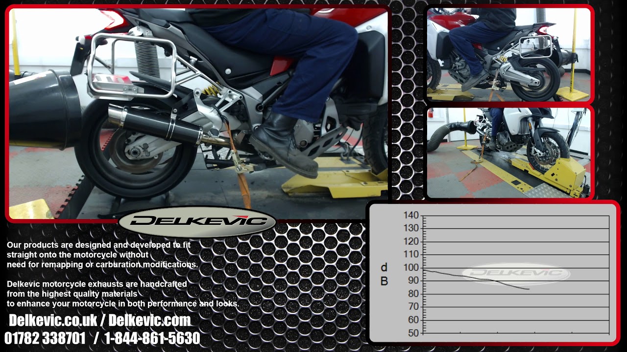 Dyno testing 2016 Ducati Multistrada 1200 Enduro with Delkevic DL10 and ...