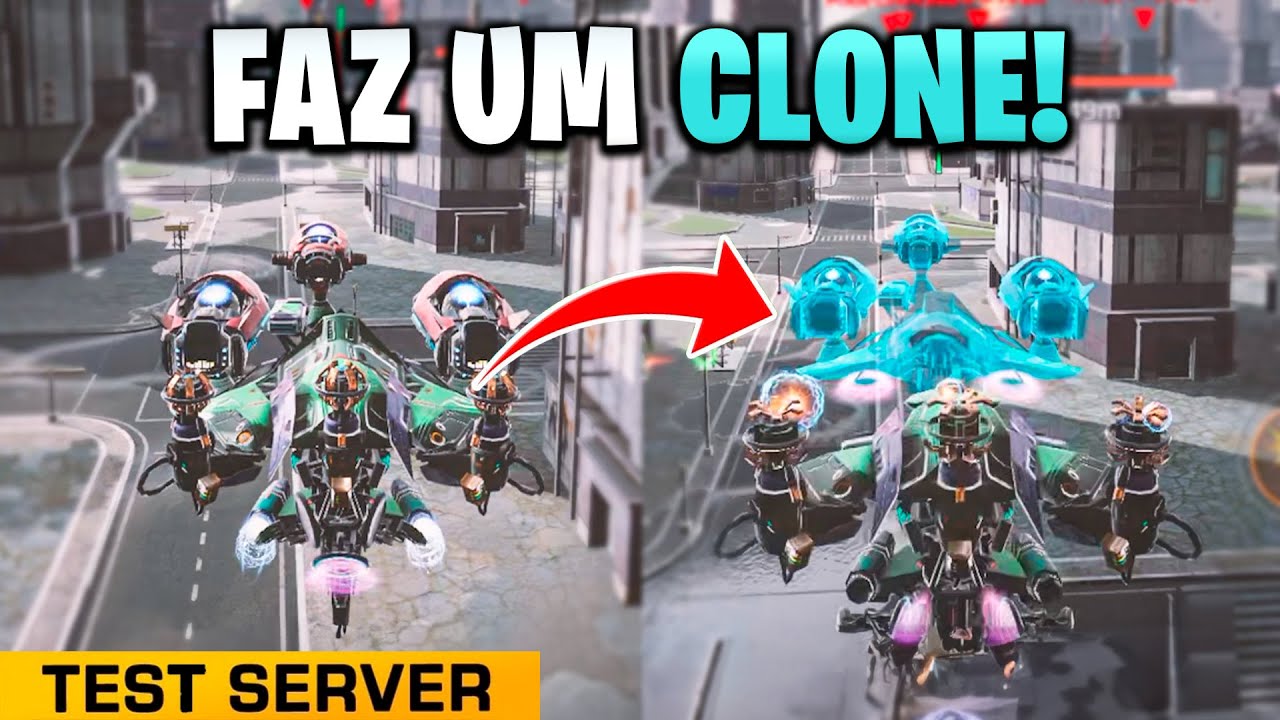 NOVO ROBÔ SAMJOK vai ter um CLONE DE PHASE SHIFT! War Robots Test ...