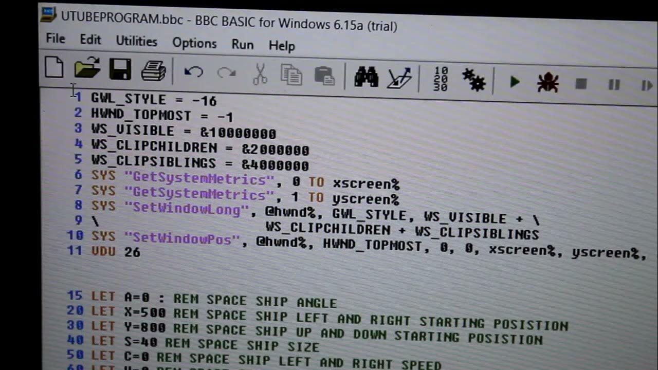Programming a 2D wire frame game with BBC BASIC for windows. Part 3 ...