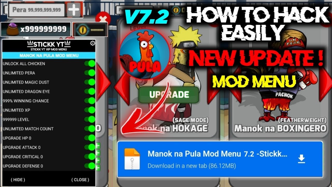 (NEW UPDATE) Manok na Pula Mod Menu 8.0 - Manok na Pula Mod Apk ...