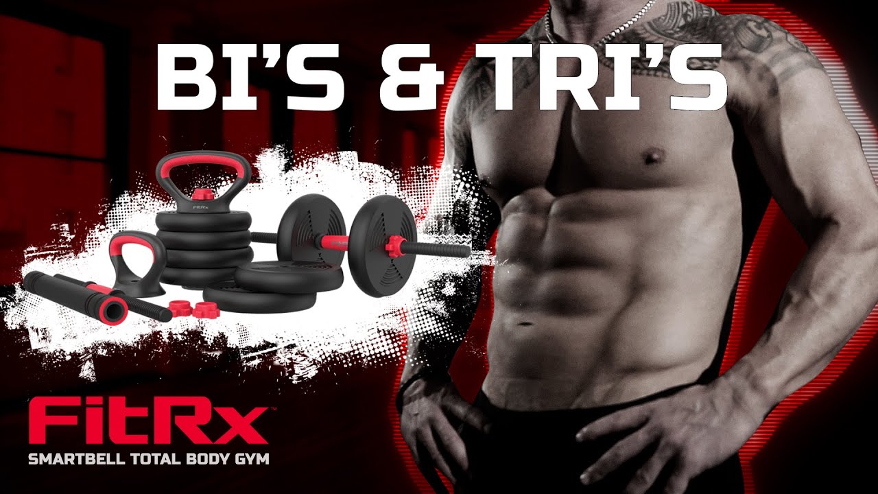FitRx SmartBell Total Body Gym Exercise Video – Biceps and Triceps ...