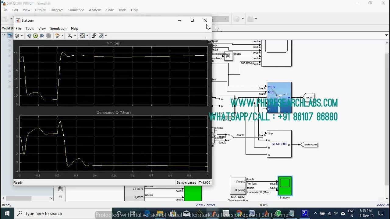 Statcom with wind turbine Subsystem #matlab #simulink #simulation #electricalengineering # ...