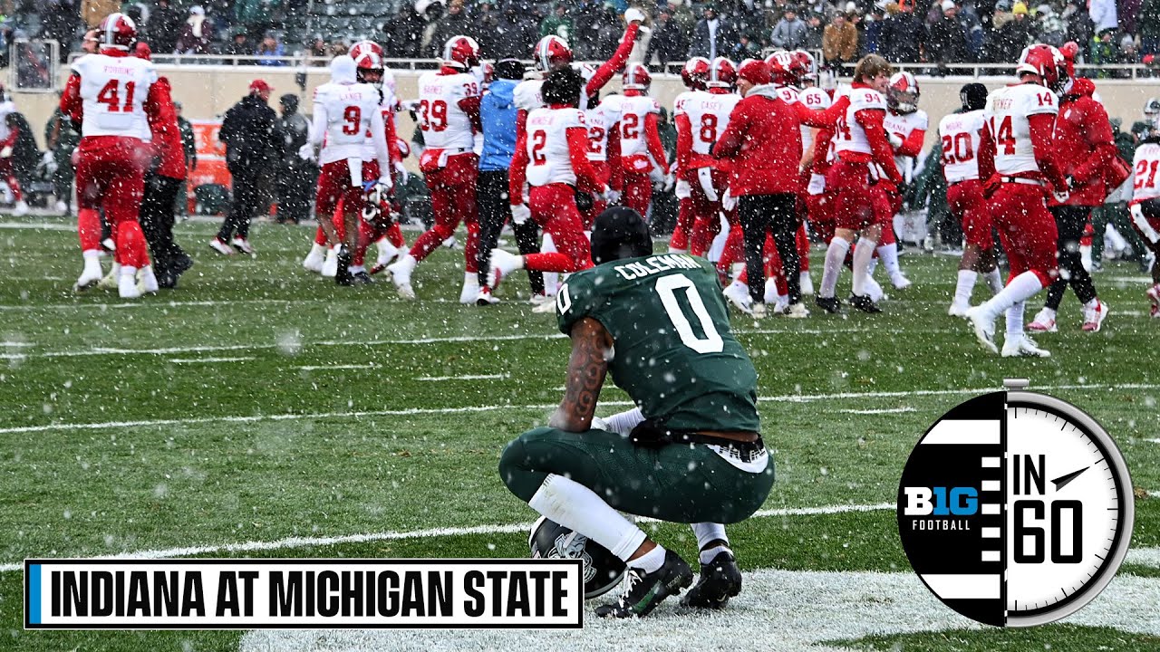 Indiana at Michigan State | Nov. 19, 2022 | B1G Football in 60 - YouTube