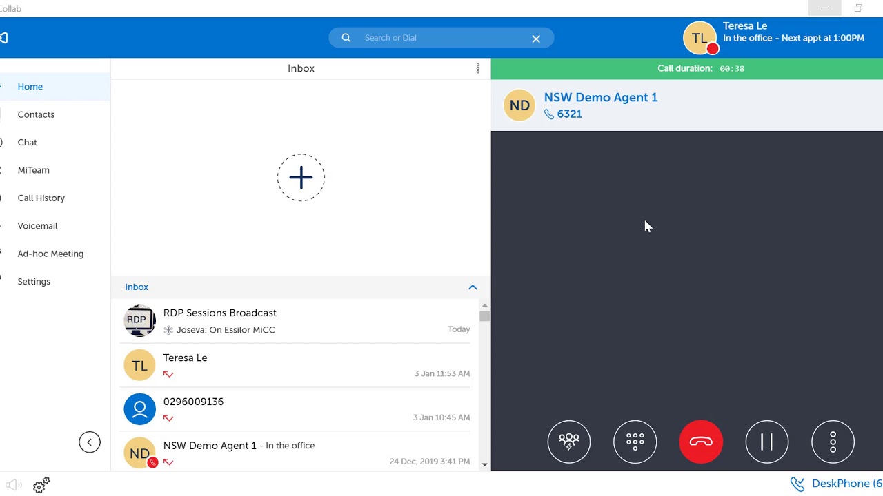 MiCollab Client - Handoff for Mobile Twinning - YouTube