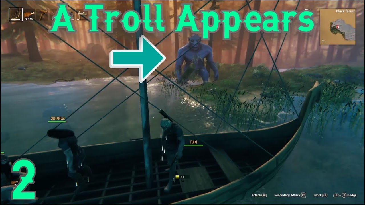 A Troll Appears - Let's Play Valheim - Episode 2 - YouTube