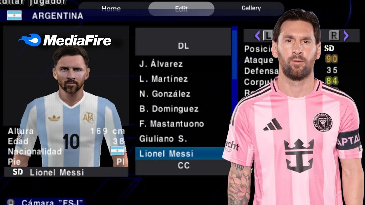 Lionel Messi pes ppsspp 25/26🔥|| THIAGO PES EDIT - YouTube