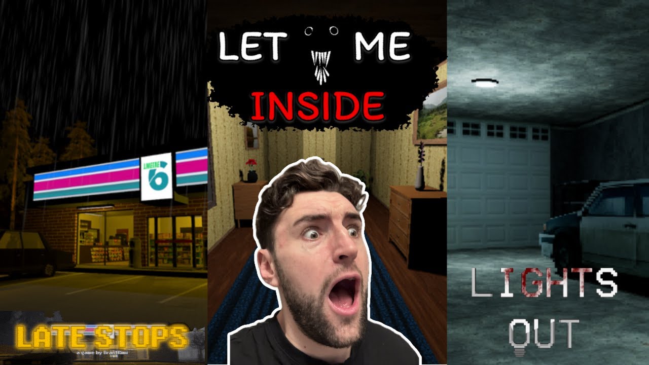 3 KORTA INDIESKRÄCKSPEL 😱 | Late Stop, Lights Out & Let Me Inside ...