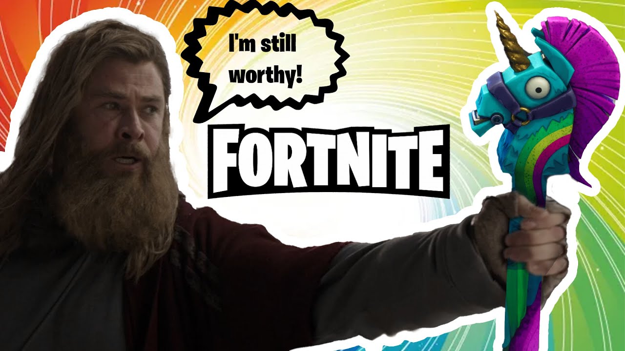 Thor but with Rainbow Smash Pickaxe from Fortnite - YouTube