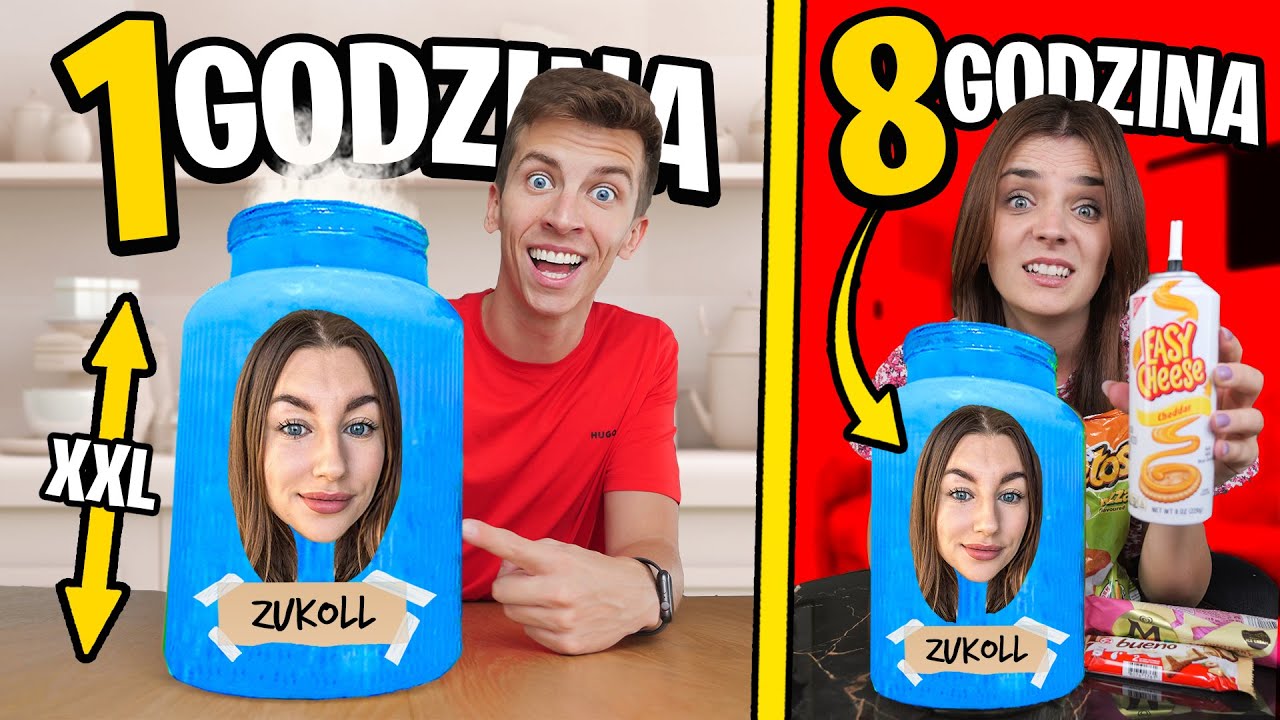 KTO SZYBCIEJ ZJE SŁOIK XXL ZUKOLL WYGRYWA! - YouTube