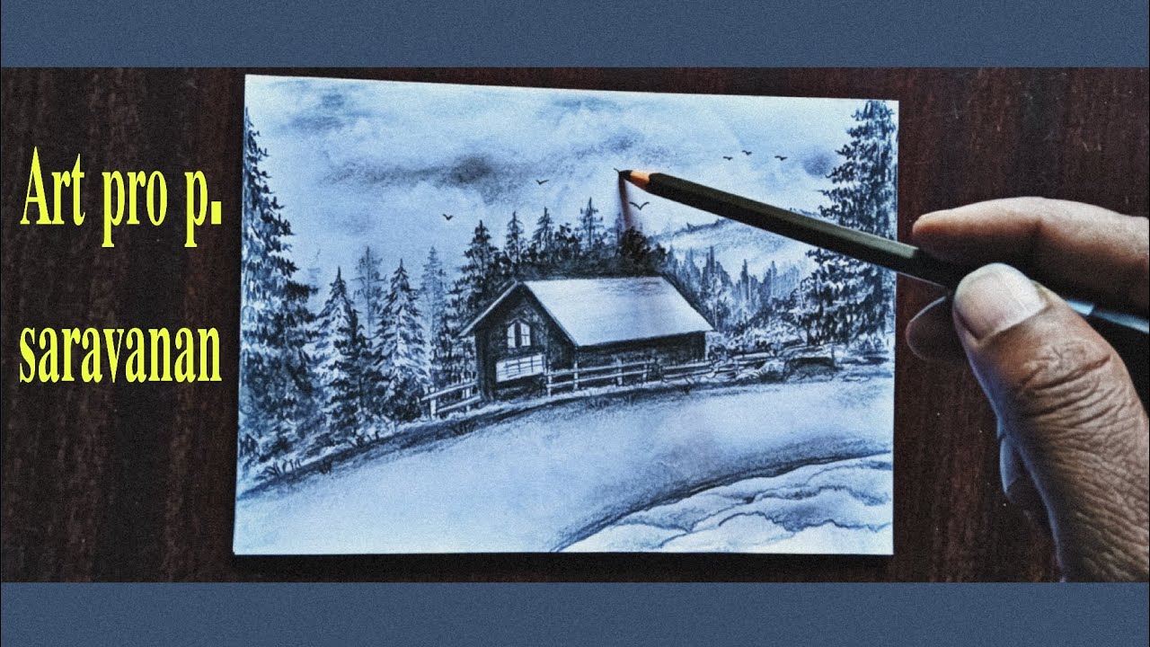 How to beautiful nature scenery draw 🤔step by step pencil drawing ️for ...