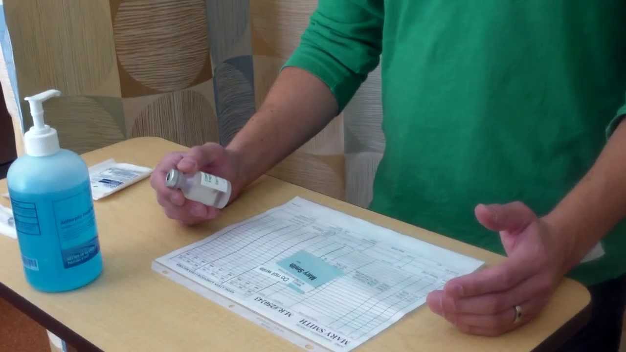 IM injection with vial - YouTube