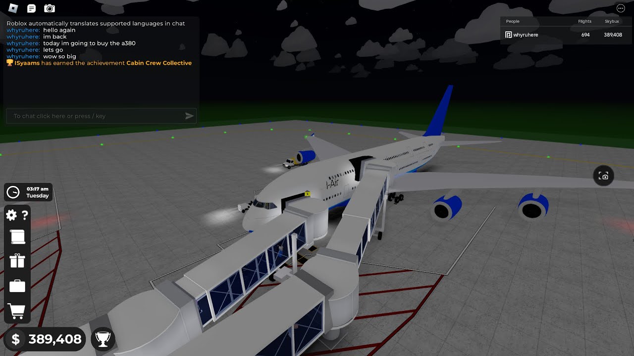 Roblox Cabin Crew Simulator | A380 | RBX - SYD (FULL FLIGHT) - YouTube