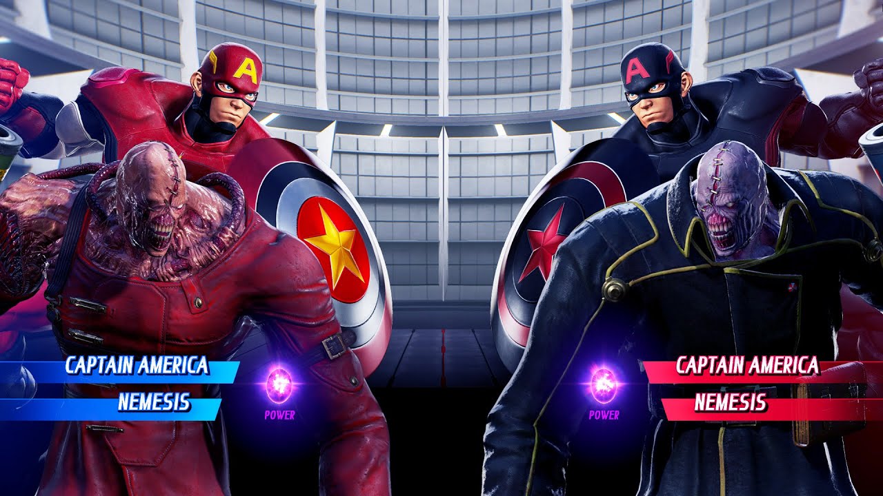 Red Hulk & Nemesis vs Black Cap & Nemesis (Very Hard) - Marvel vs ...