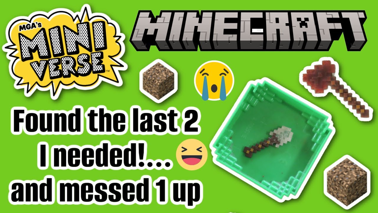 Miniverse Minecraft Axe & Shovel - Finding the last 2 I needed to ...