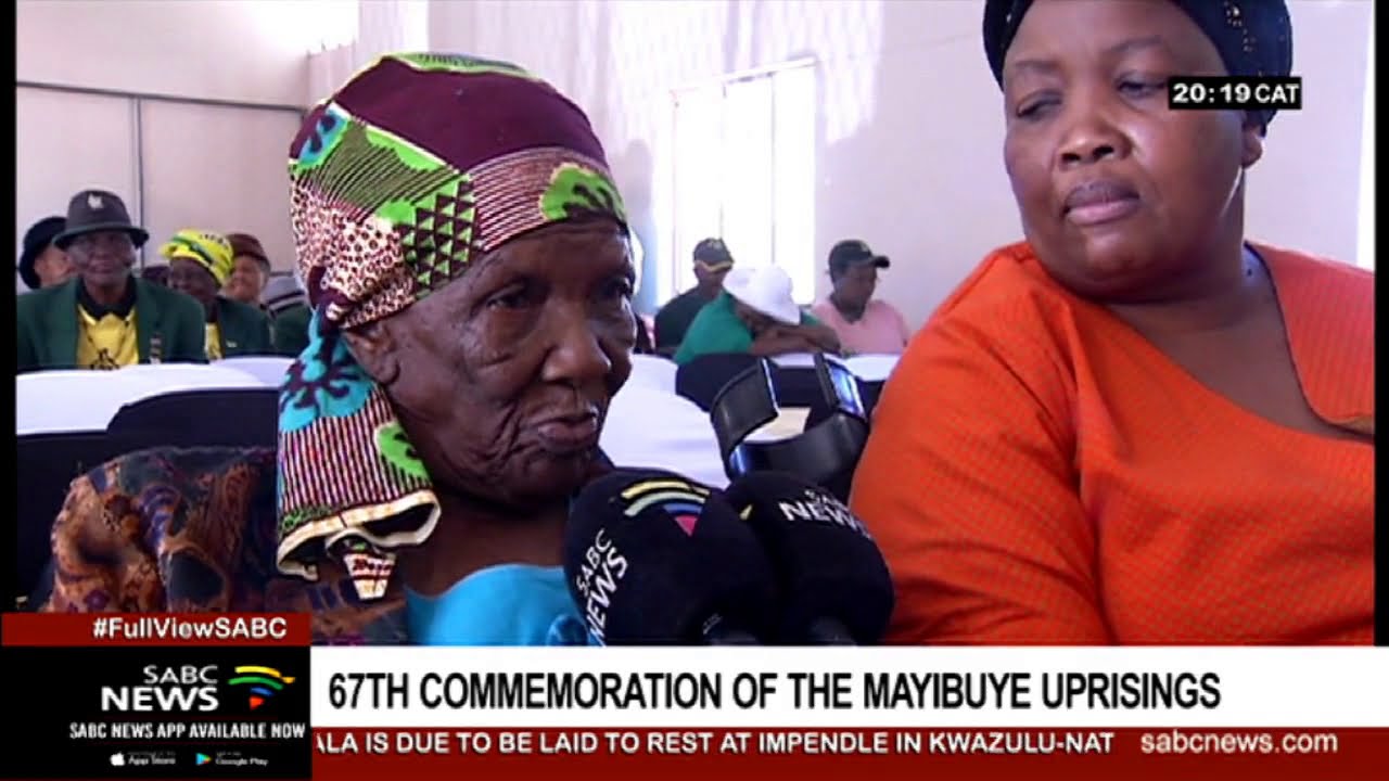 Today marks the 67th commemoration of the Mayibuye Uprisings - YouTube