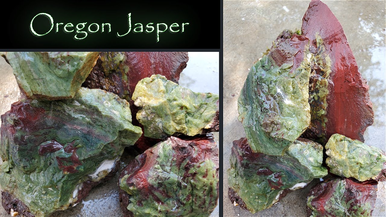 Oregon Jasper and Calcite Crystals - YouTube
