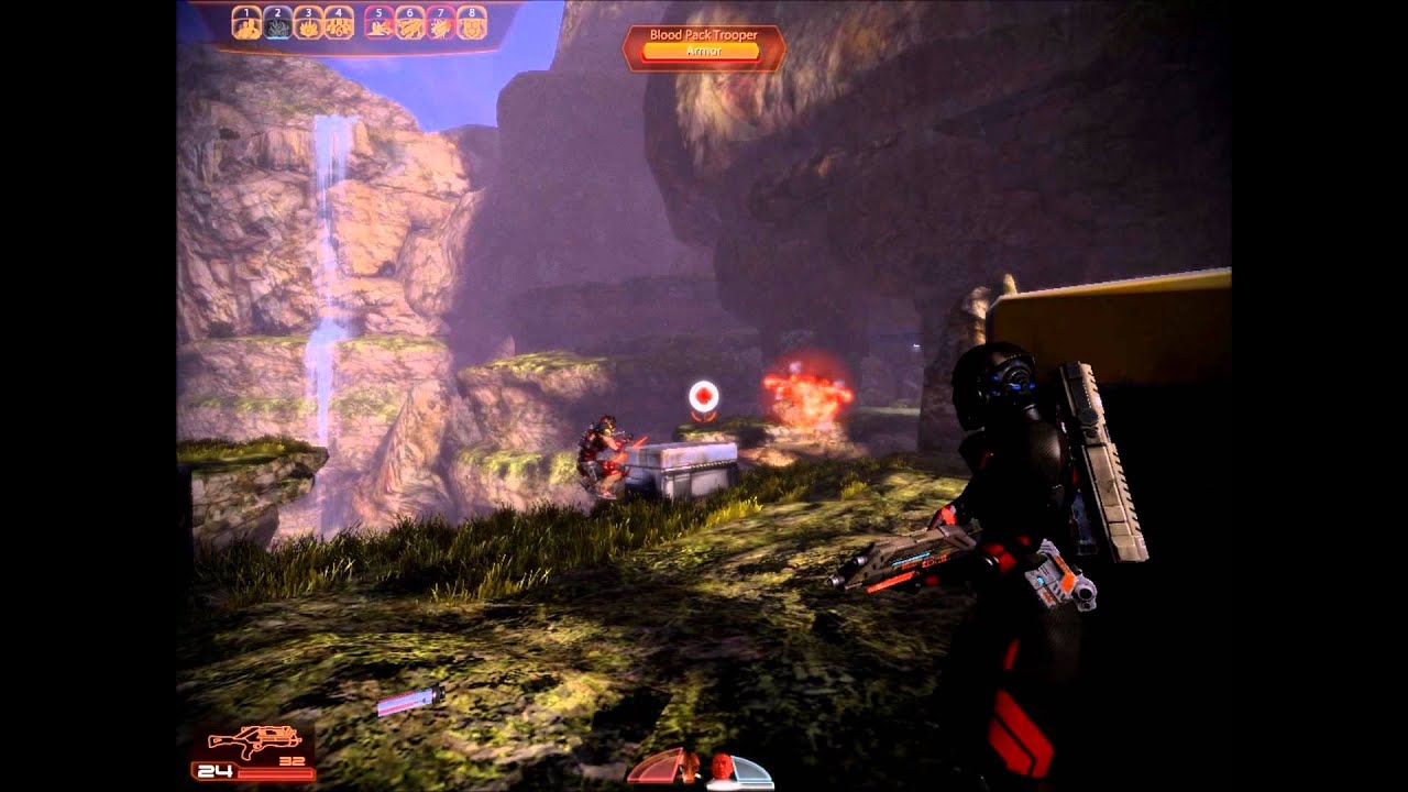 Mass Effect 2 - Destroy the Blood Pack Base - YouTube