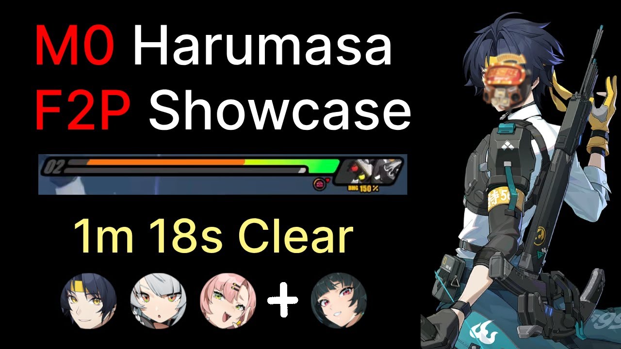 M0 Harumasa F2P Showcase - 1m18s Anby/Nicole + Astra Run | ZZZ 1.5 ...