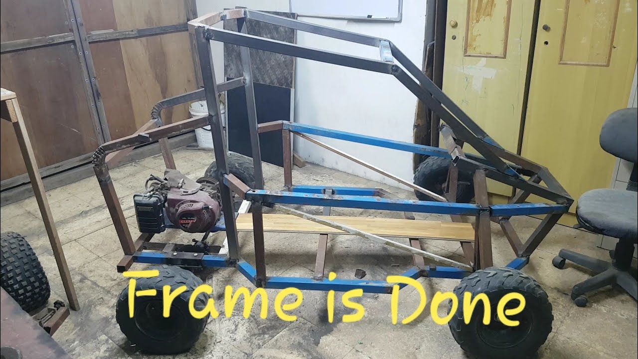 Homemade Buggy Build Part 6 frame is done - YouTube