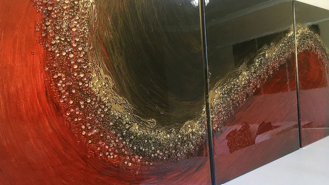 Create movement and flow in your resin by using your hands. - YouTube