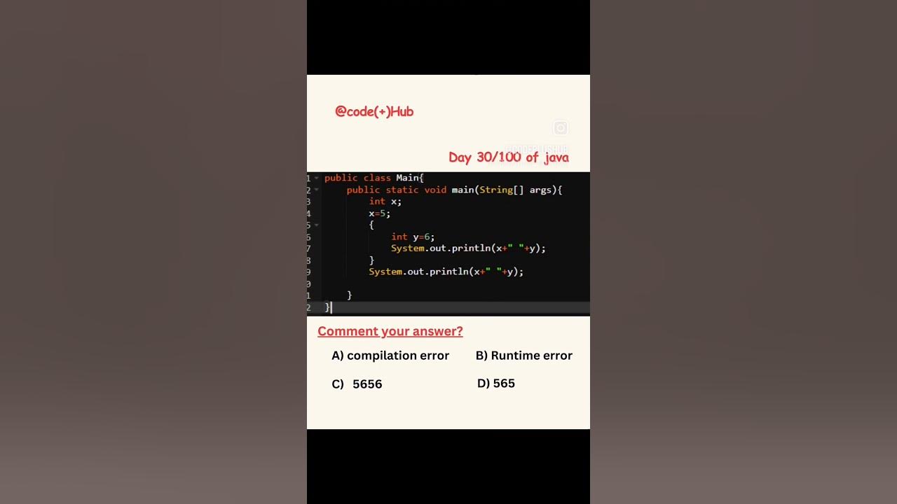 Javaquizchallenge Javabrains Javaquiz Javadevelopment Javatest Coding